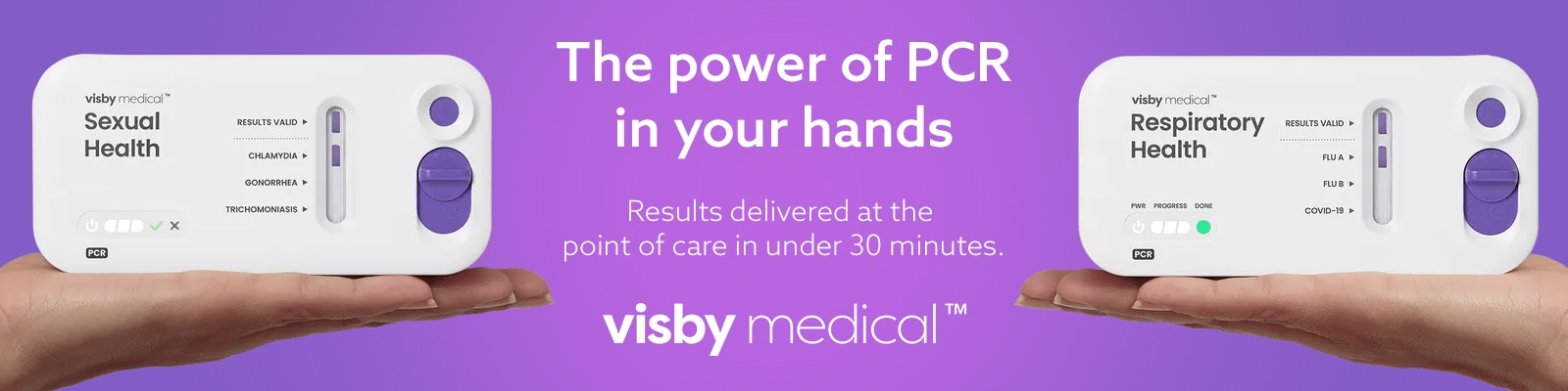 Visby PCR | Sexual Health Test & Respiratory Health Test
